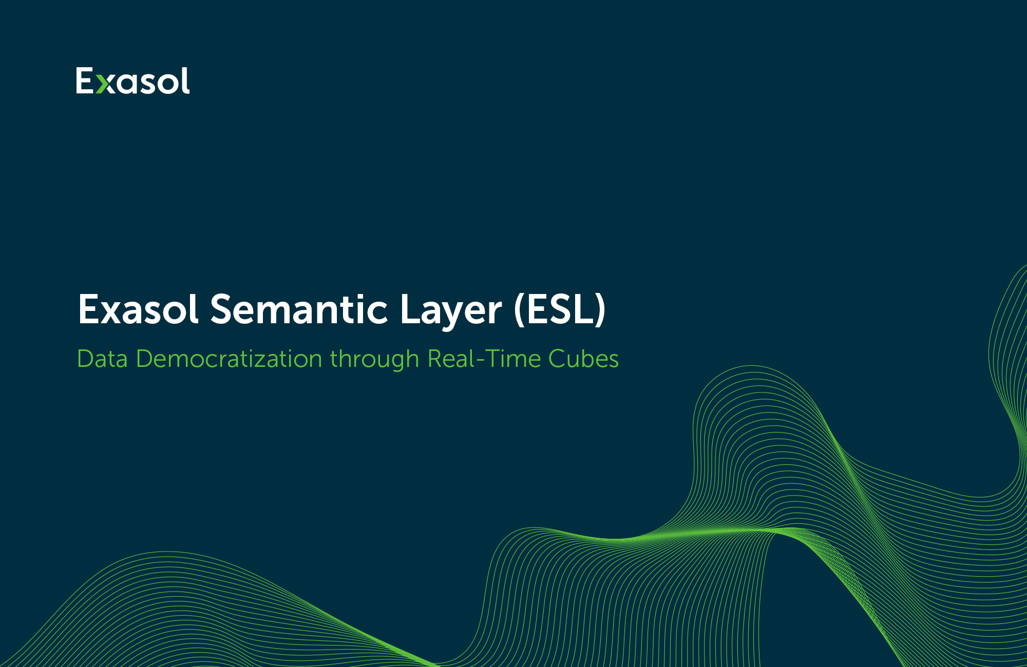Simplify Bi With Real Time Data Cubes Exasol